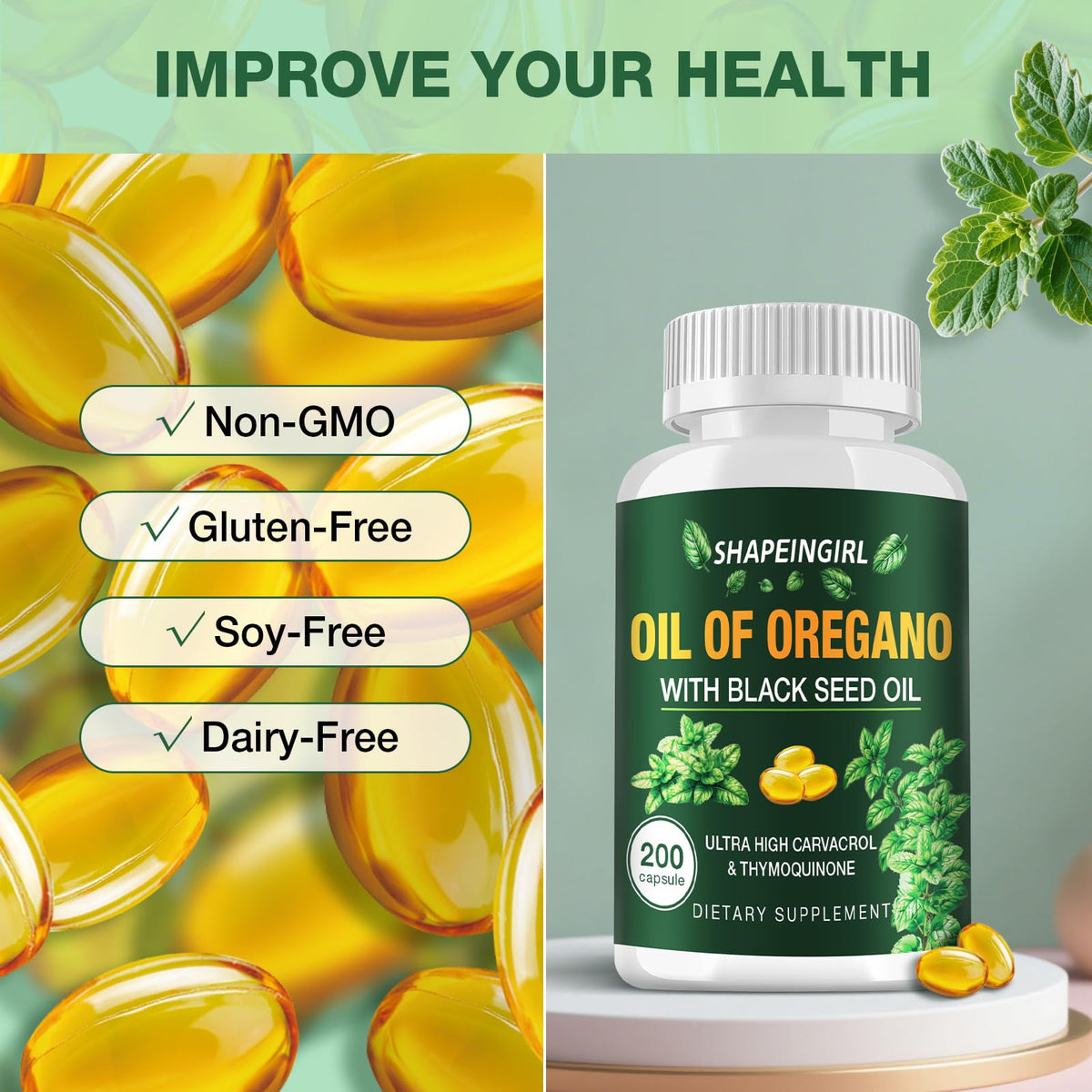 Antioxidant-rich oil of oregano
