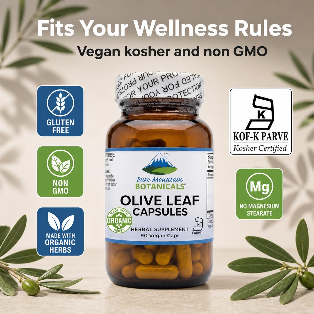 antioxidant rich olive leaf capsules