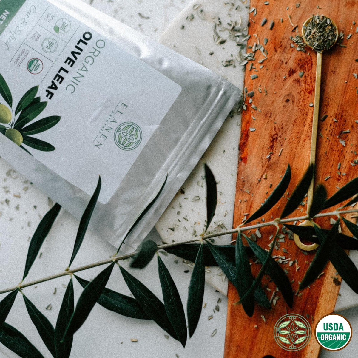 antioxidant-rich olive leaf tea