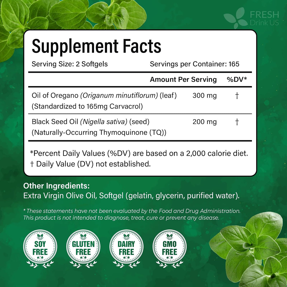 antioxidant-rich oregano oil softgels