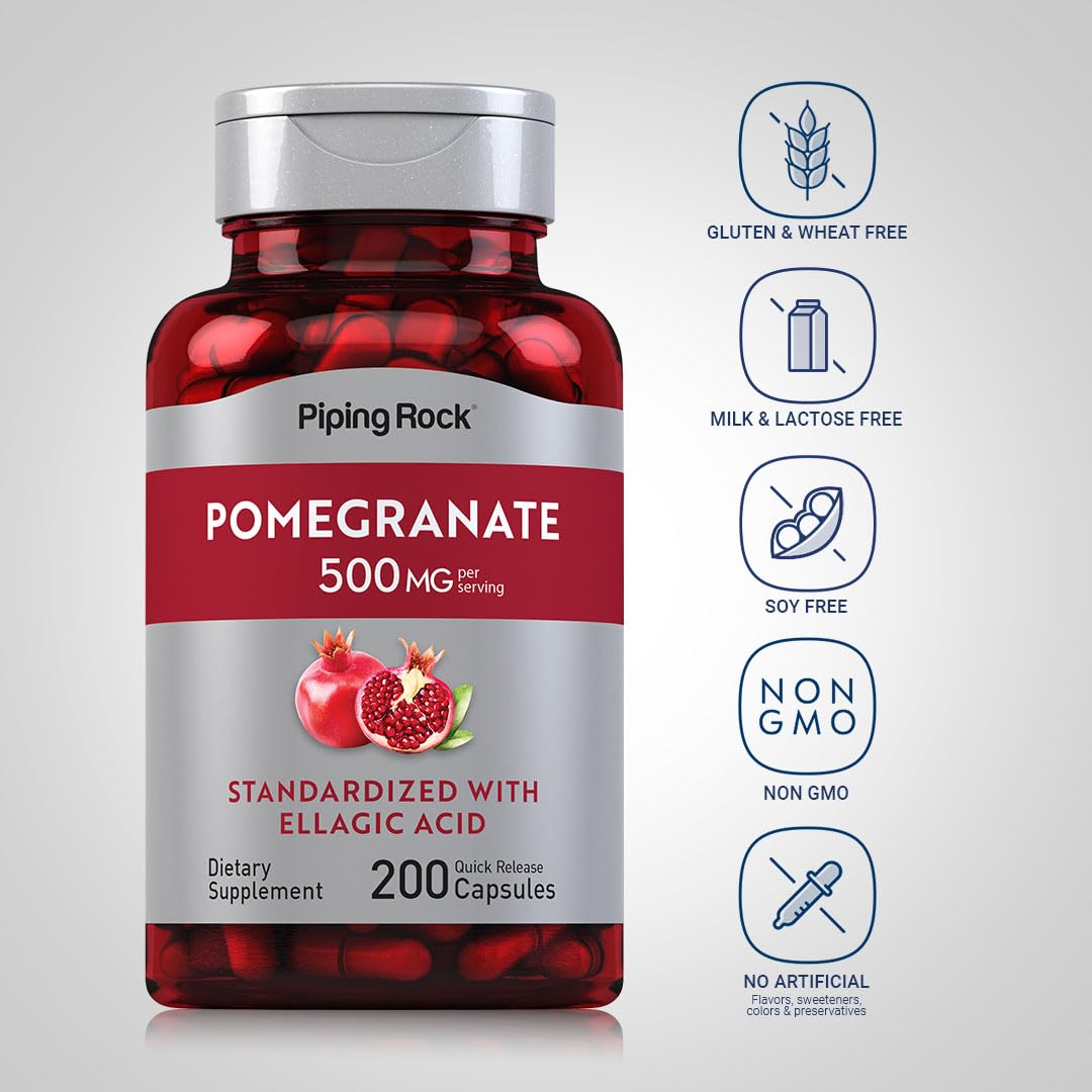 Antioxidant-rich pomegranate extract vitamins