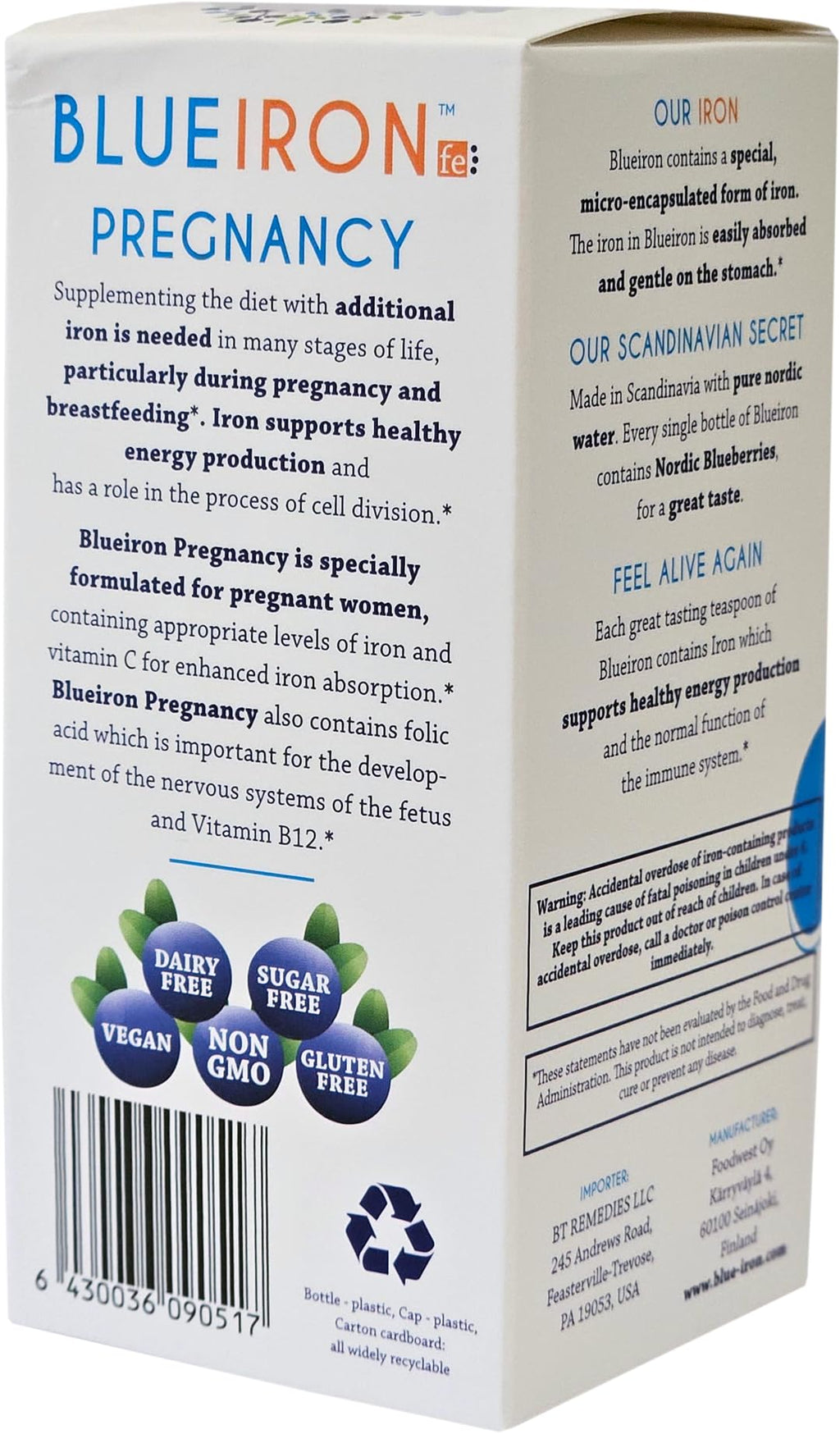 antioxidant-rich pregnancy iron formula