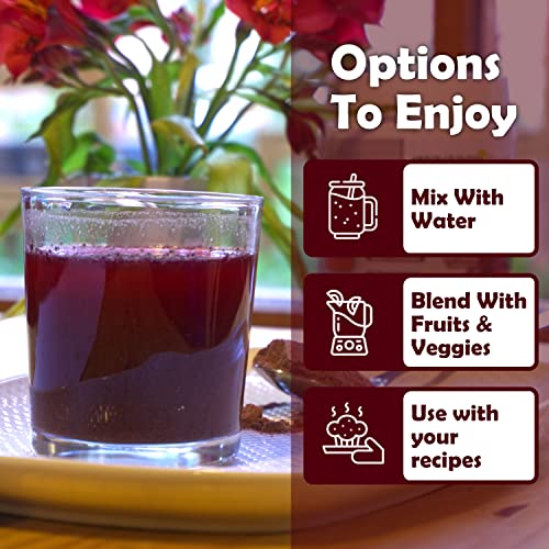 antioxidant-rich red powder supplement