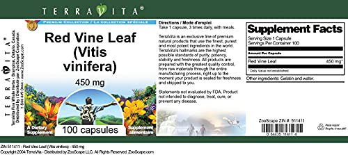 antioxidant-rich Red Vine Leaf