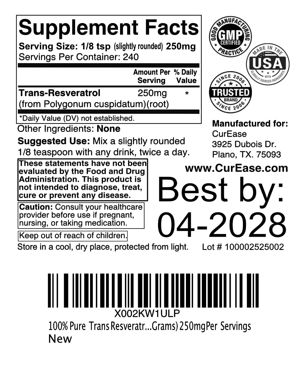 Antioxidant-rich resveratrol powder benefits