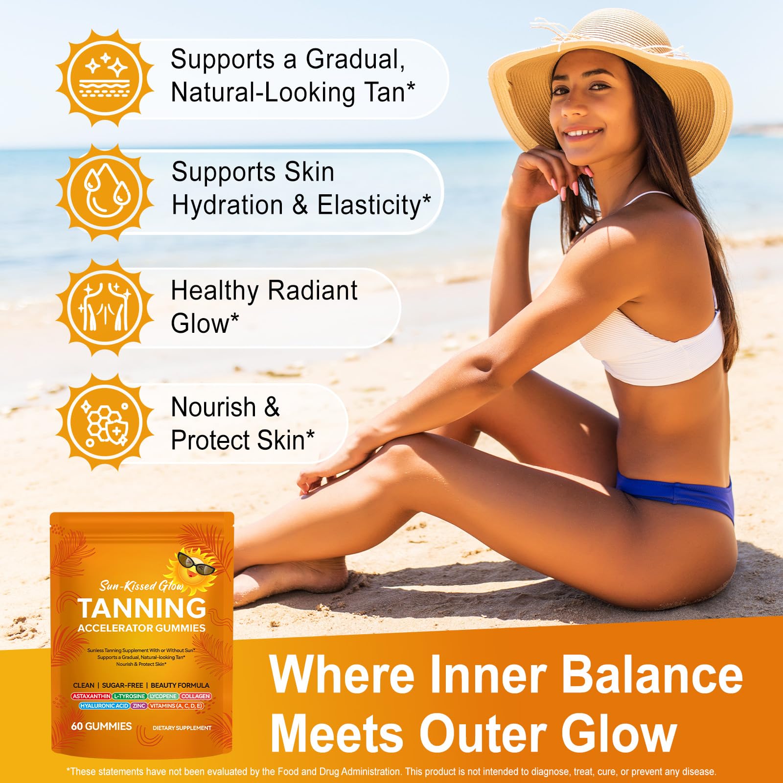 antioxidant-rich tanning gummies