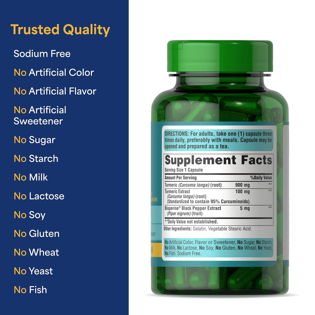 antioxidant-rich turmeric curcumin formula