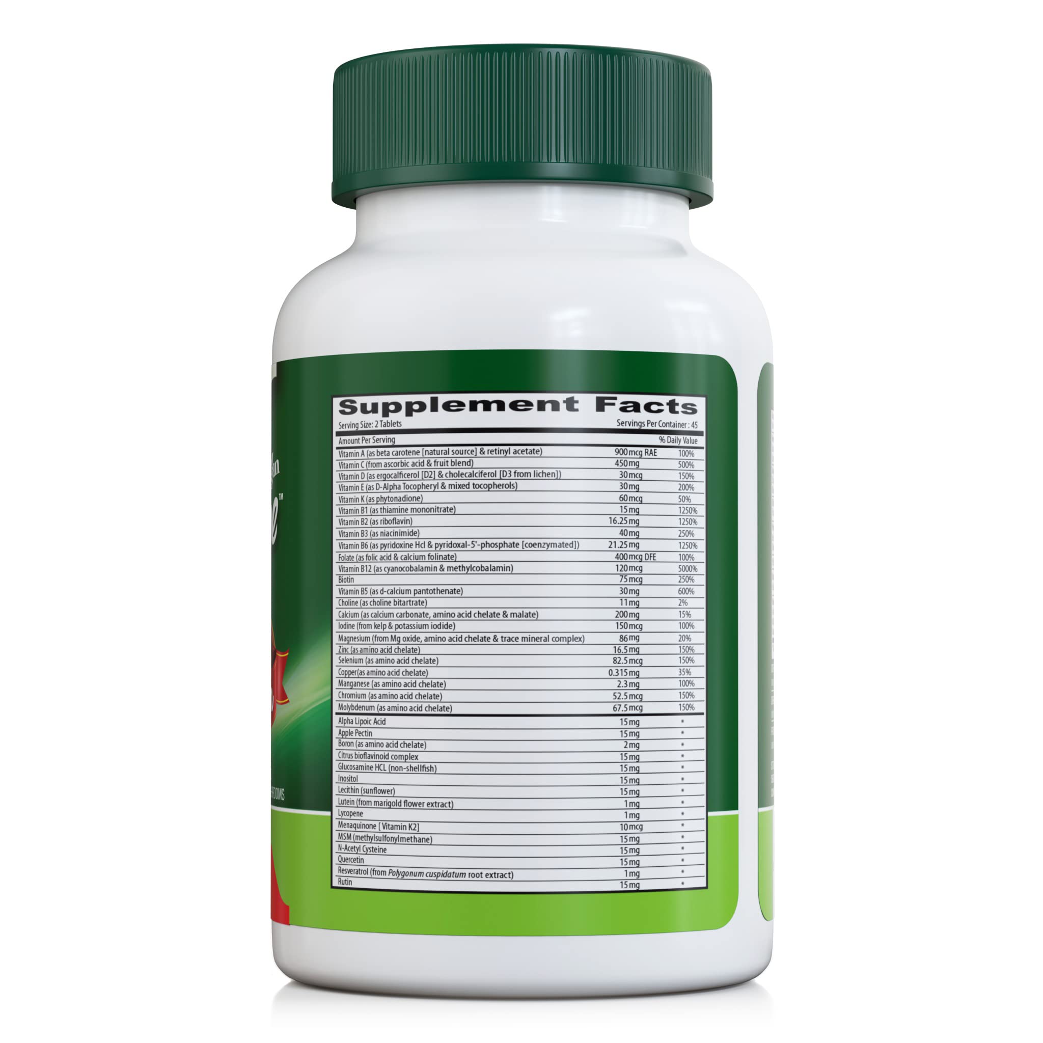 antioxidant-rich vitamin and mineral blend