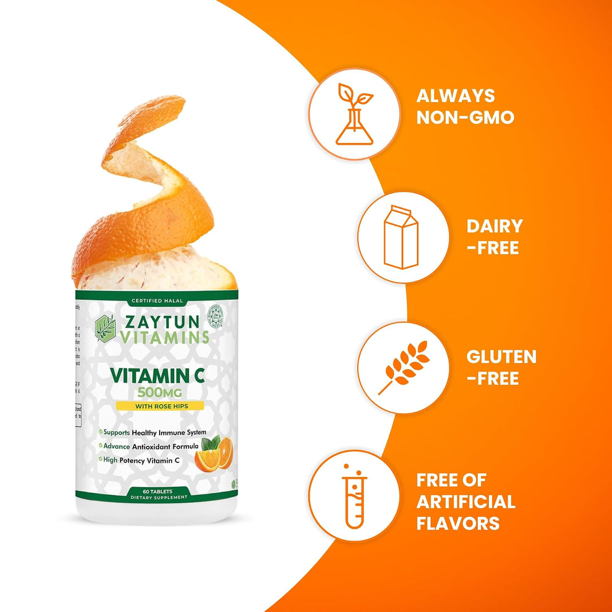 antioxidant-rich vitamin C capsules