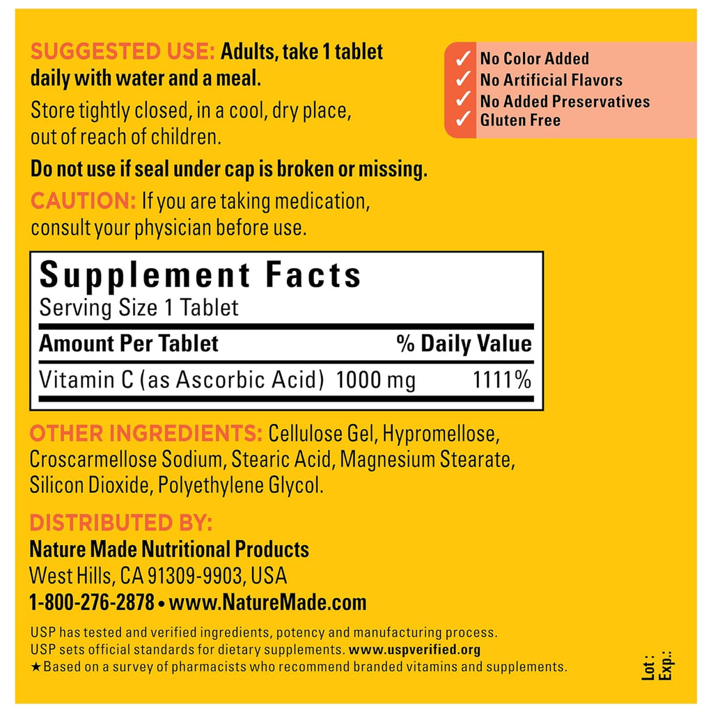 Antioxidant-rich vitamin C tablets