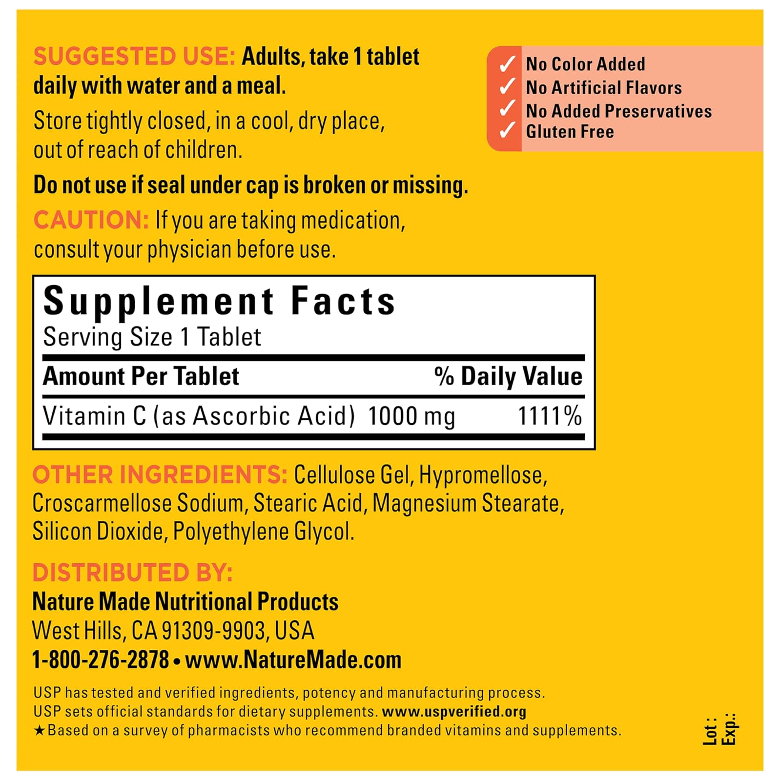 Antioxidant-rich vitamin C tablets