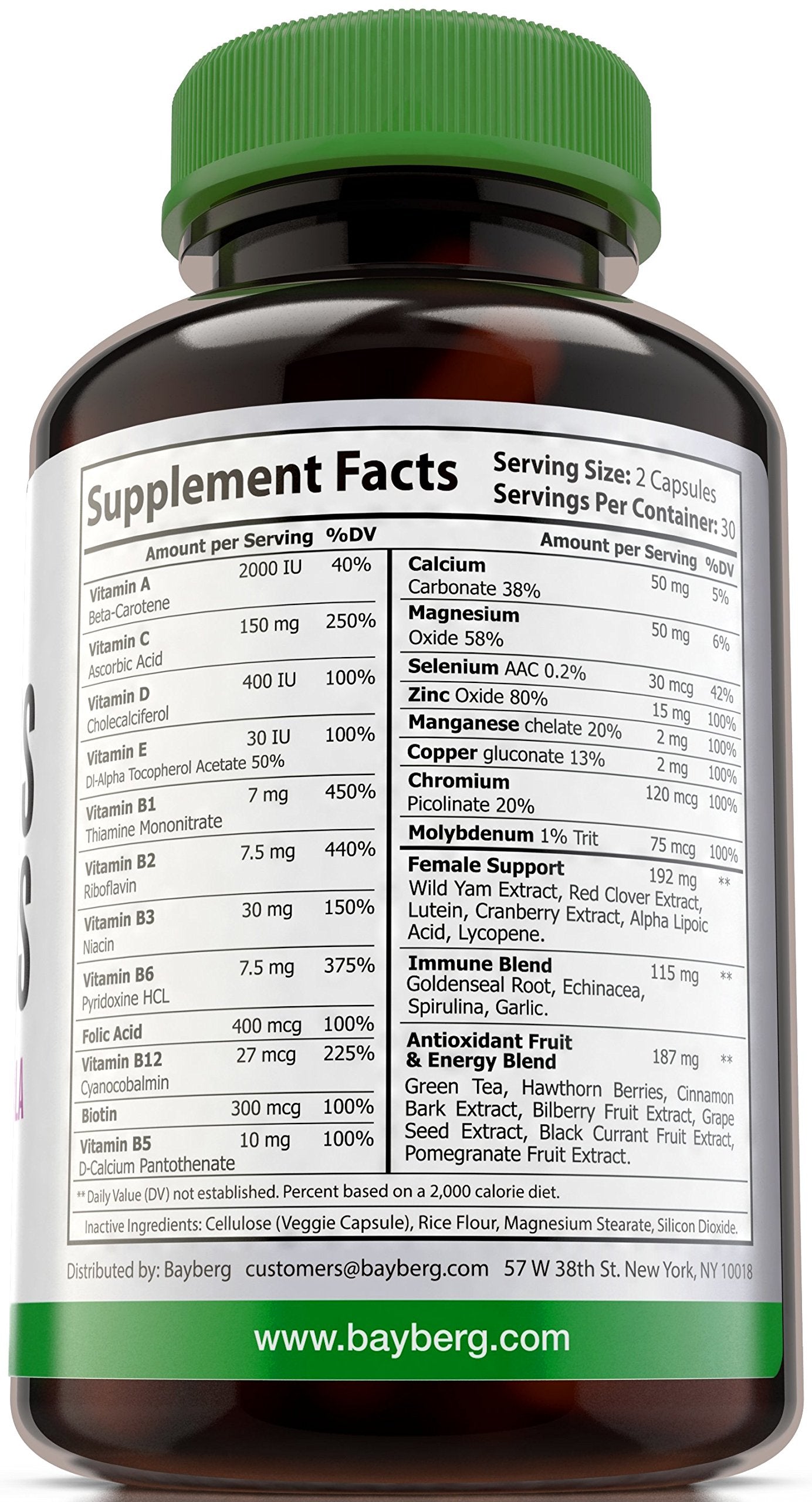 antioxidant-rich women's multivitamin formula