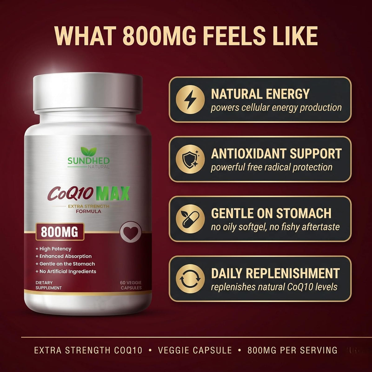 antioxidant support coq10 capsules