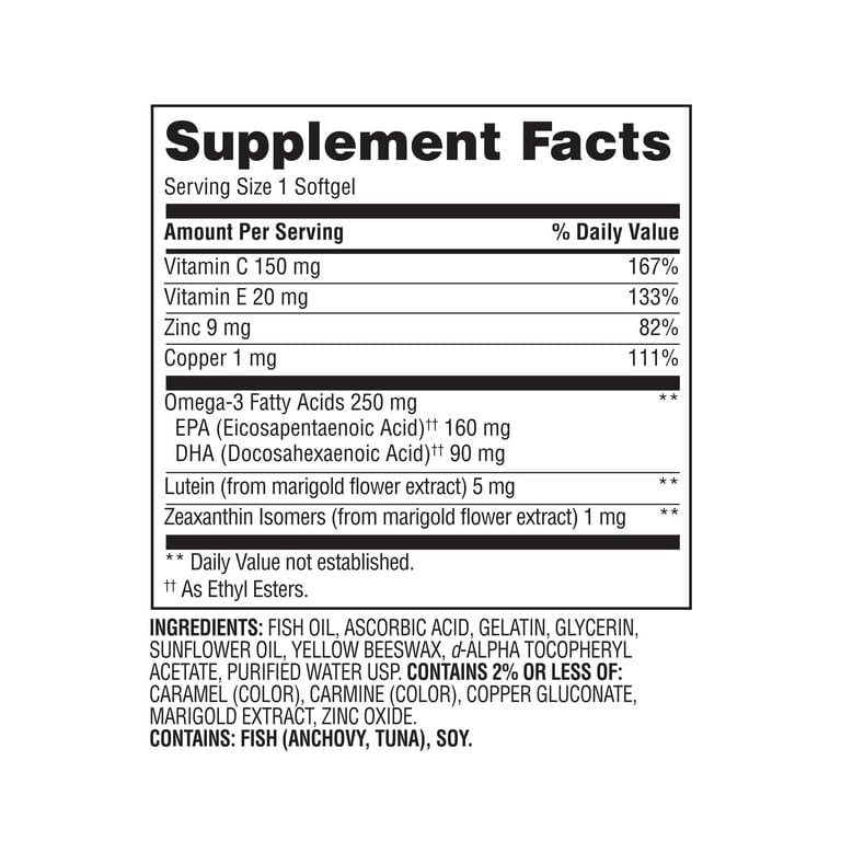 Antioxidant support for vision clarity