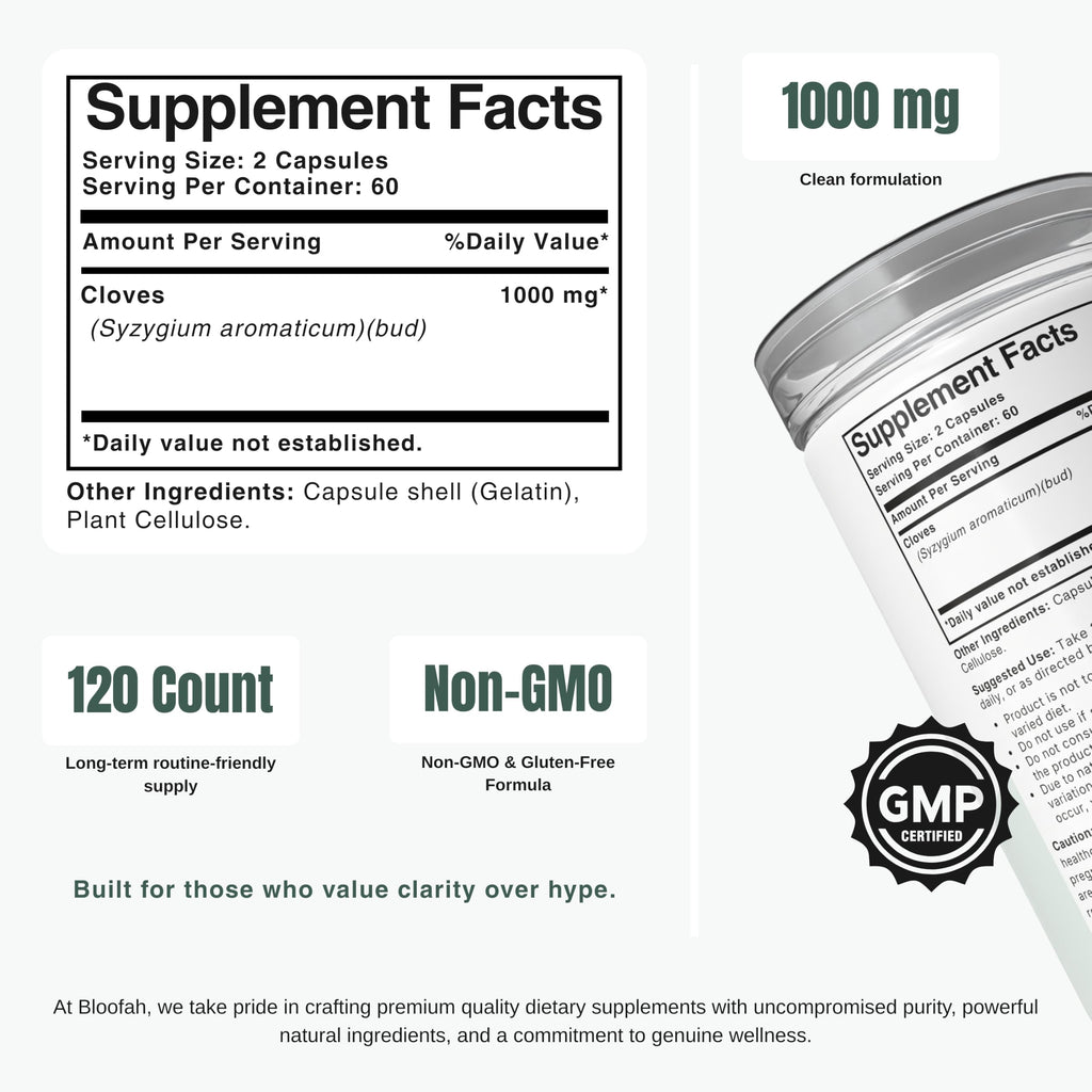 Antioxidant support from CV Cloves Capsules