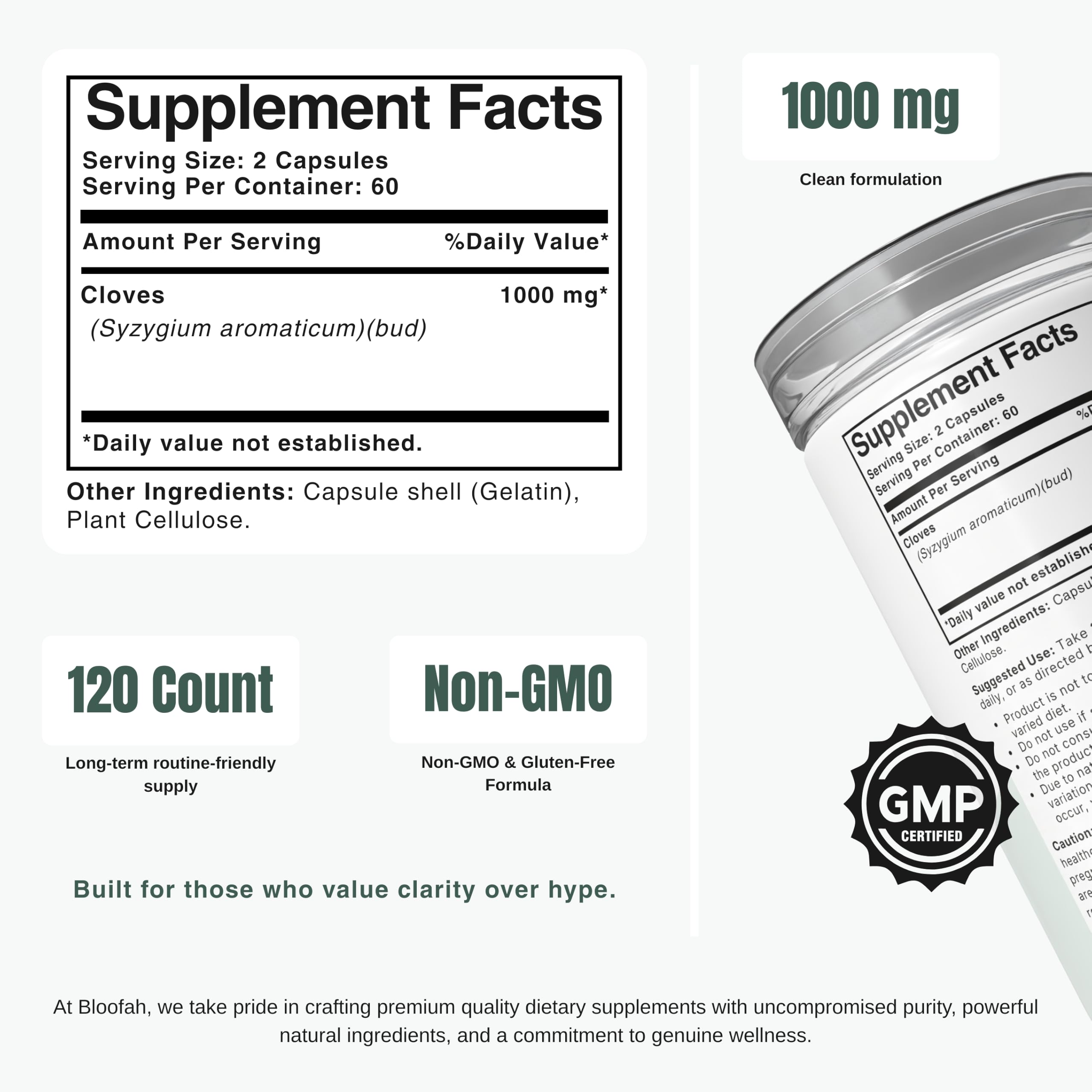Antioxidant support from CV Cloves Capsules