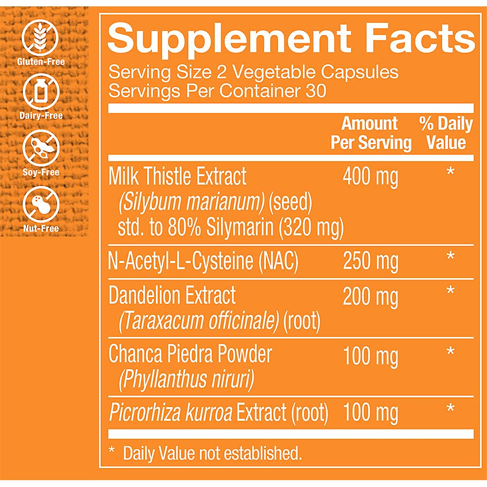 antioxidant support liver cleanse supplement