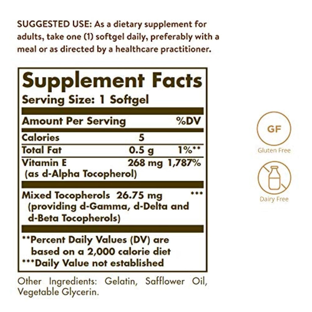 antioxidant support vitamin e 268 mg