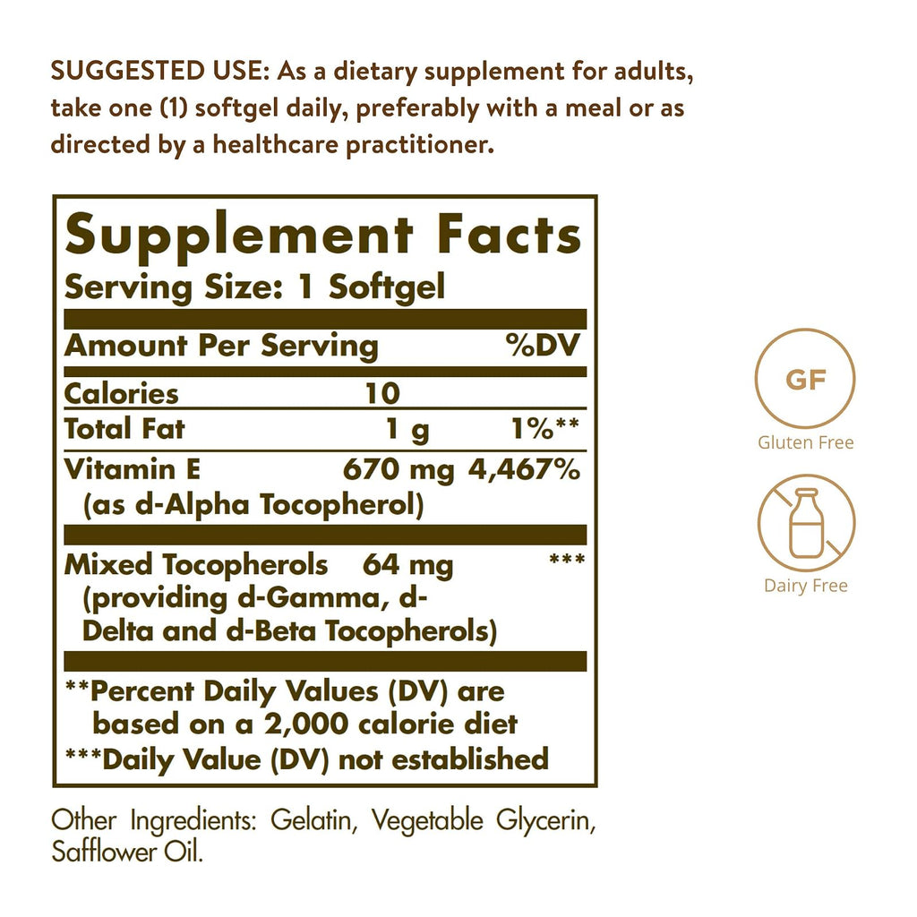 antioxidant support vitamin e 670 mg