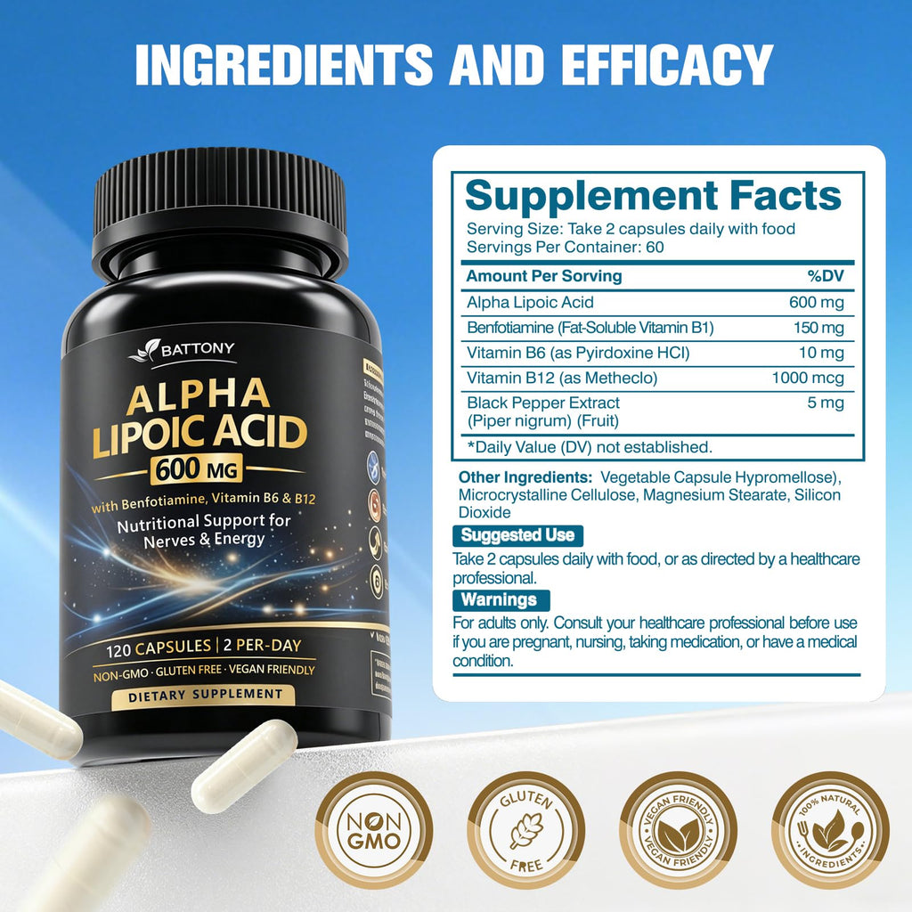 Antioxidant support with Alpha Lipoic Acid