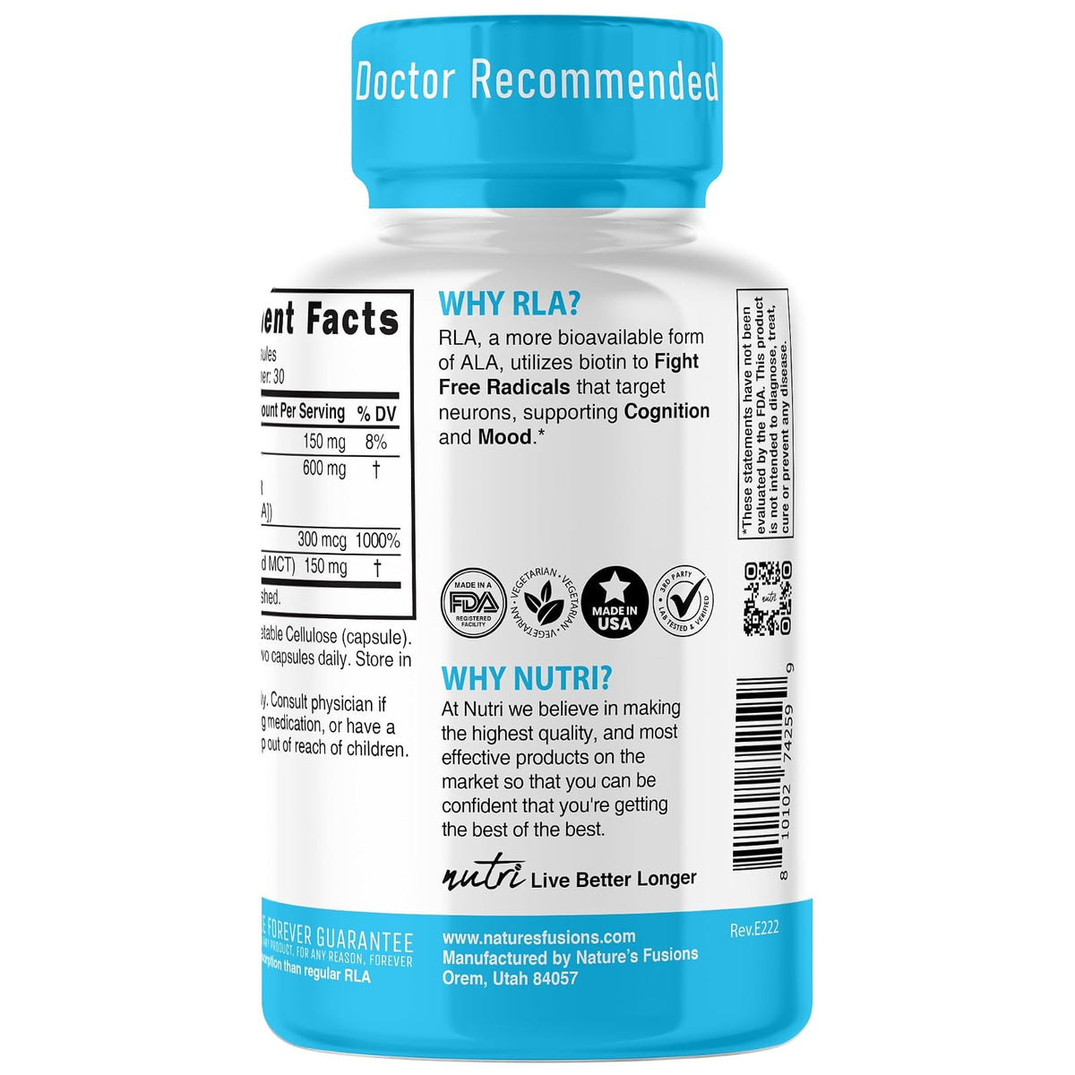 antioxidant support with alpha lipoic acid