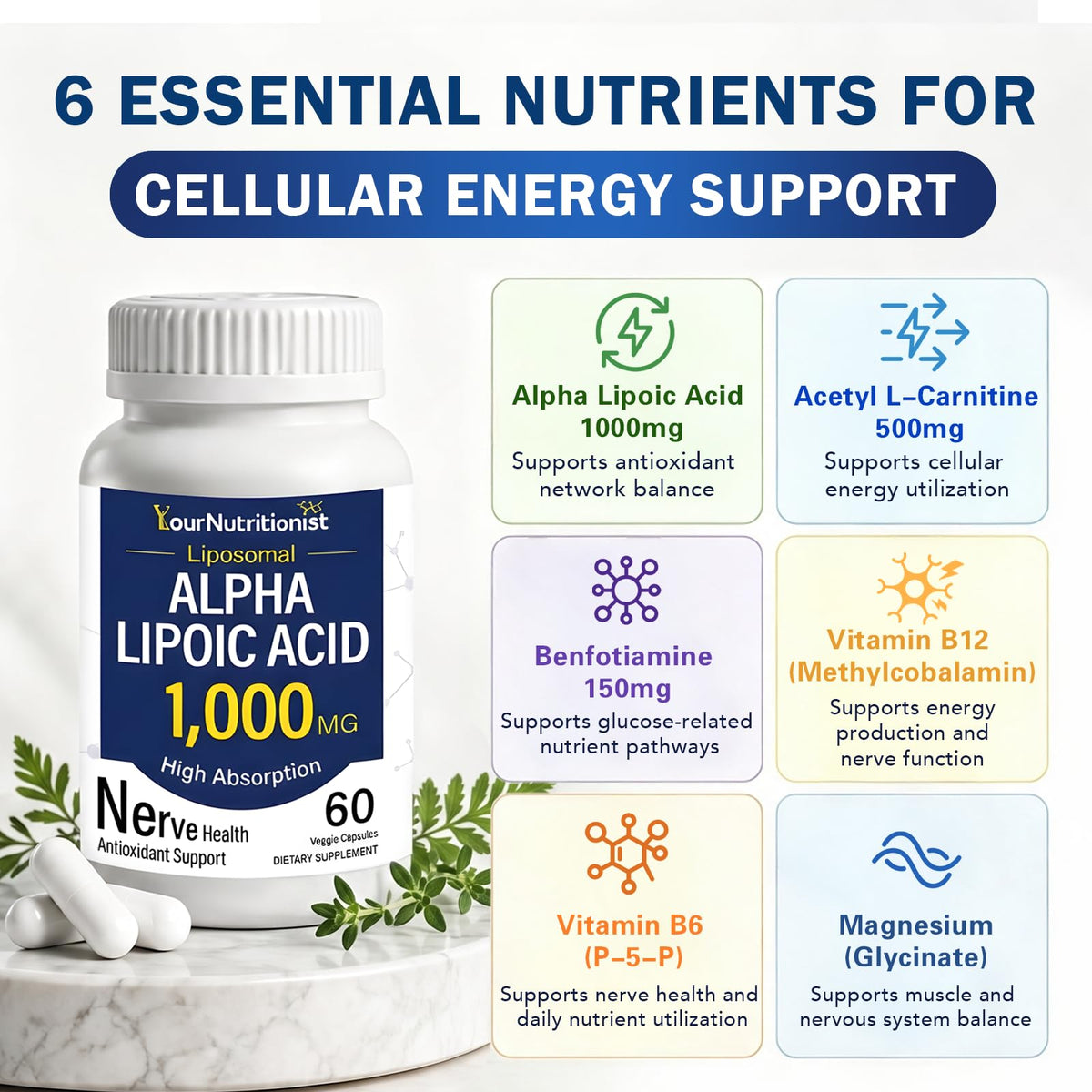Antioxidant support with Alpha Lipoic Acid