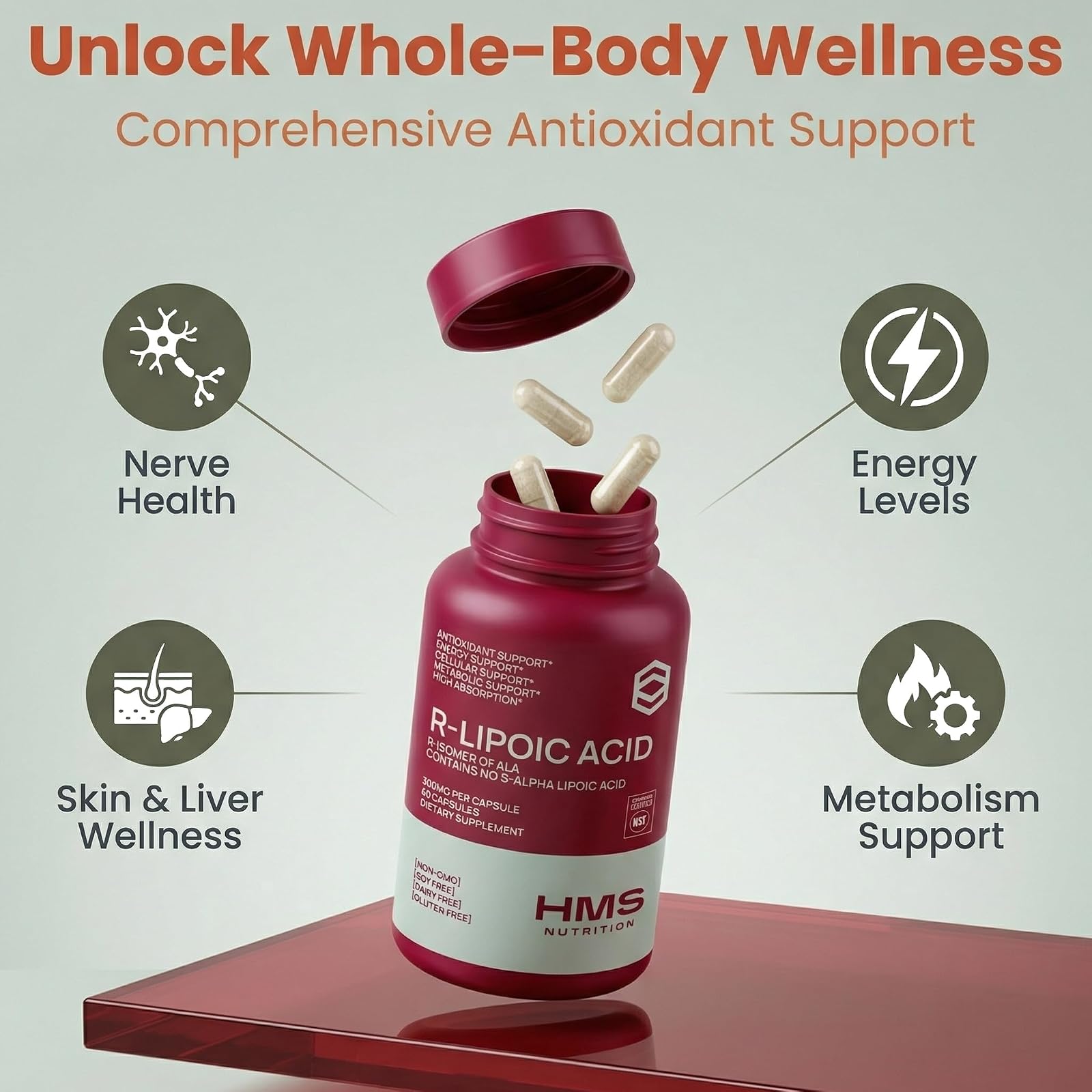 antioxidant support with alpha lipoic acid