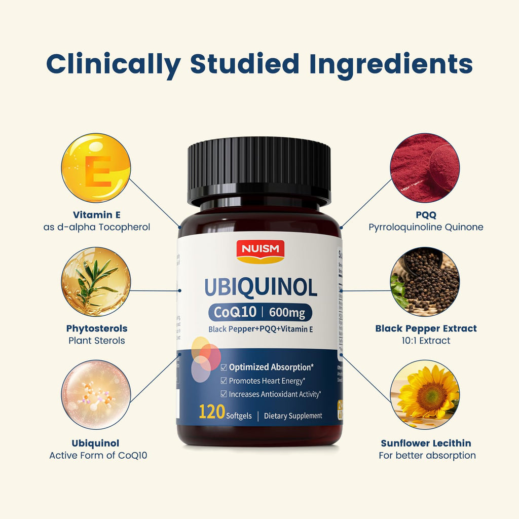 antioxidant support with CoQ10 softgels