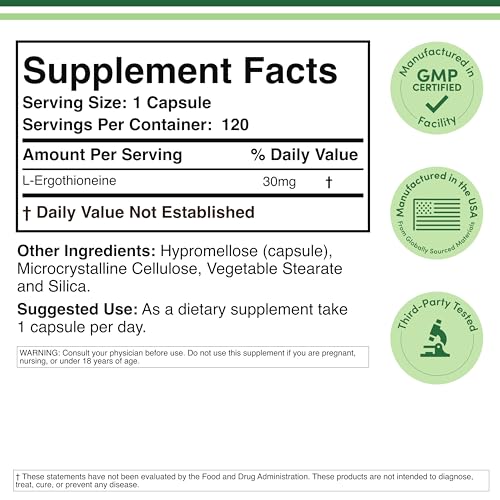Antioxidant support with Ergothioneine