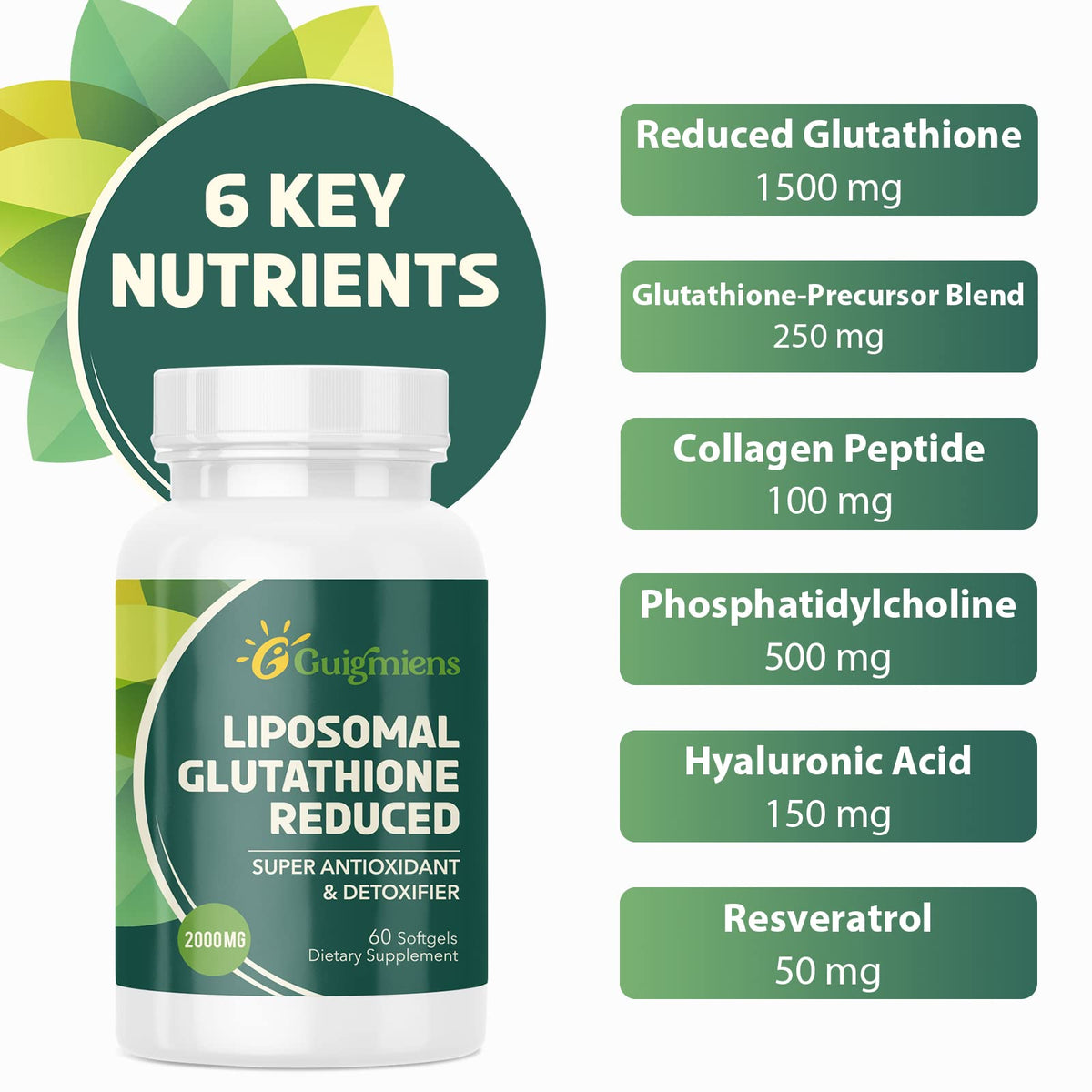 antioxidant support with glutathione
