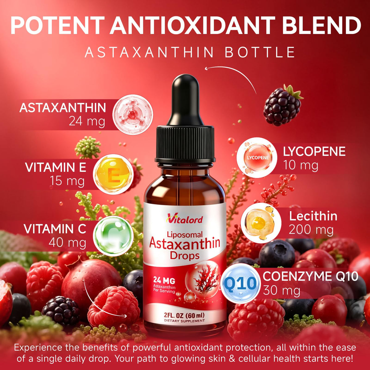 Antioxidant support with Liposomal Astaxanthin