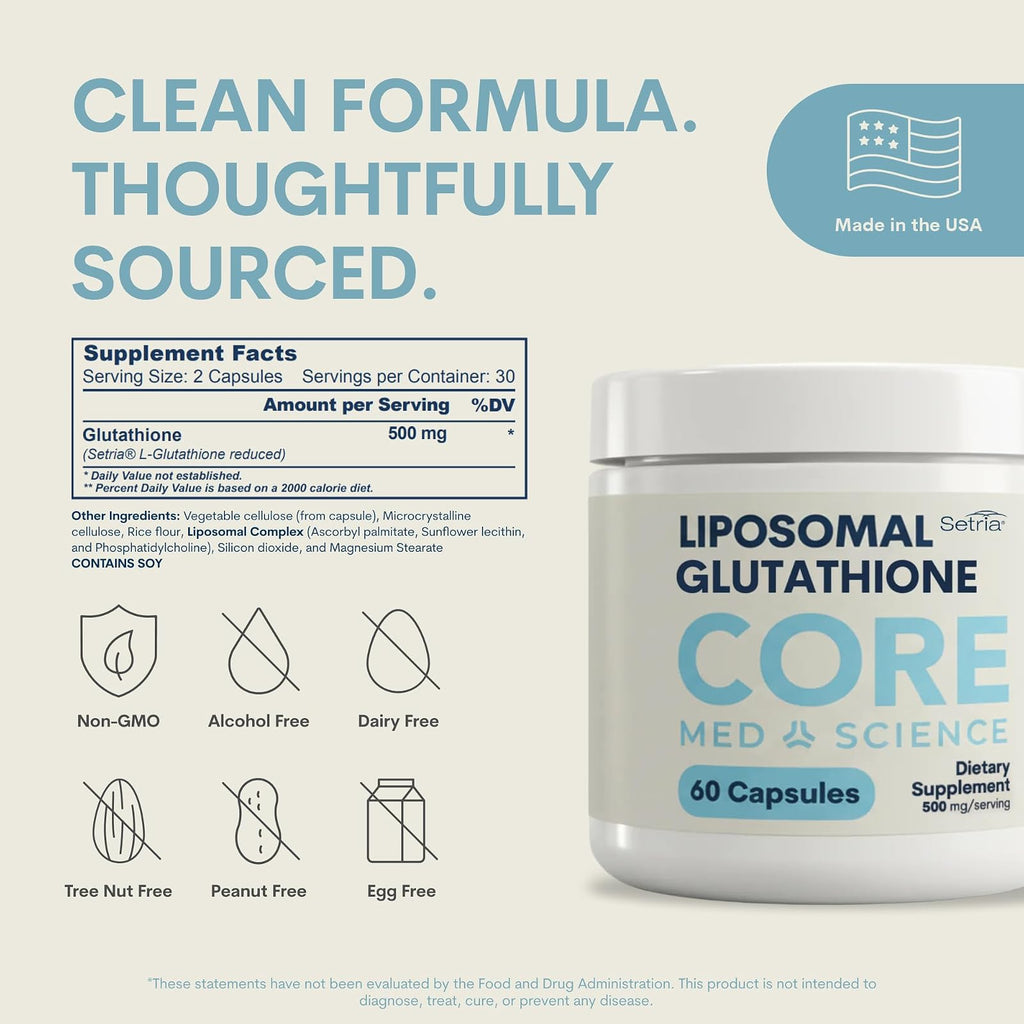 Antioxidant support with liposomal glutathione