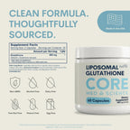 Antioxidant support with liposomal glutathione