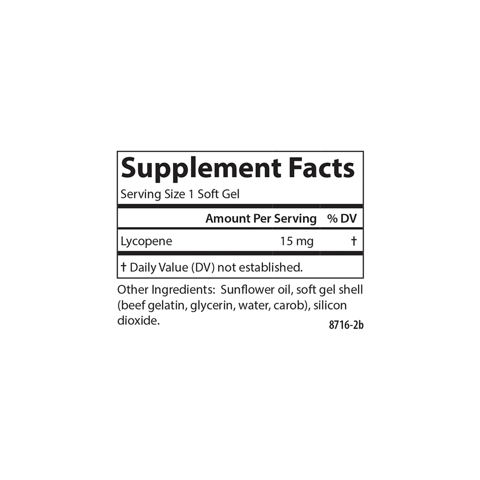 Antioxidant support with lycopene