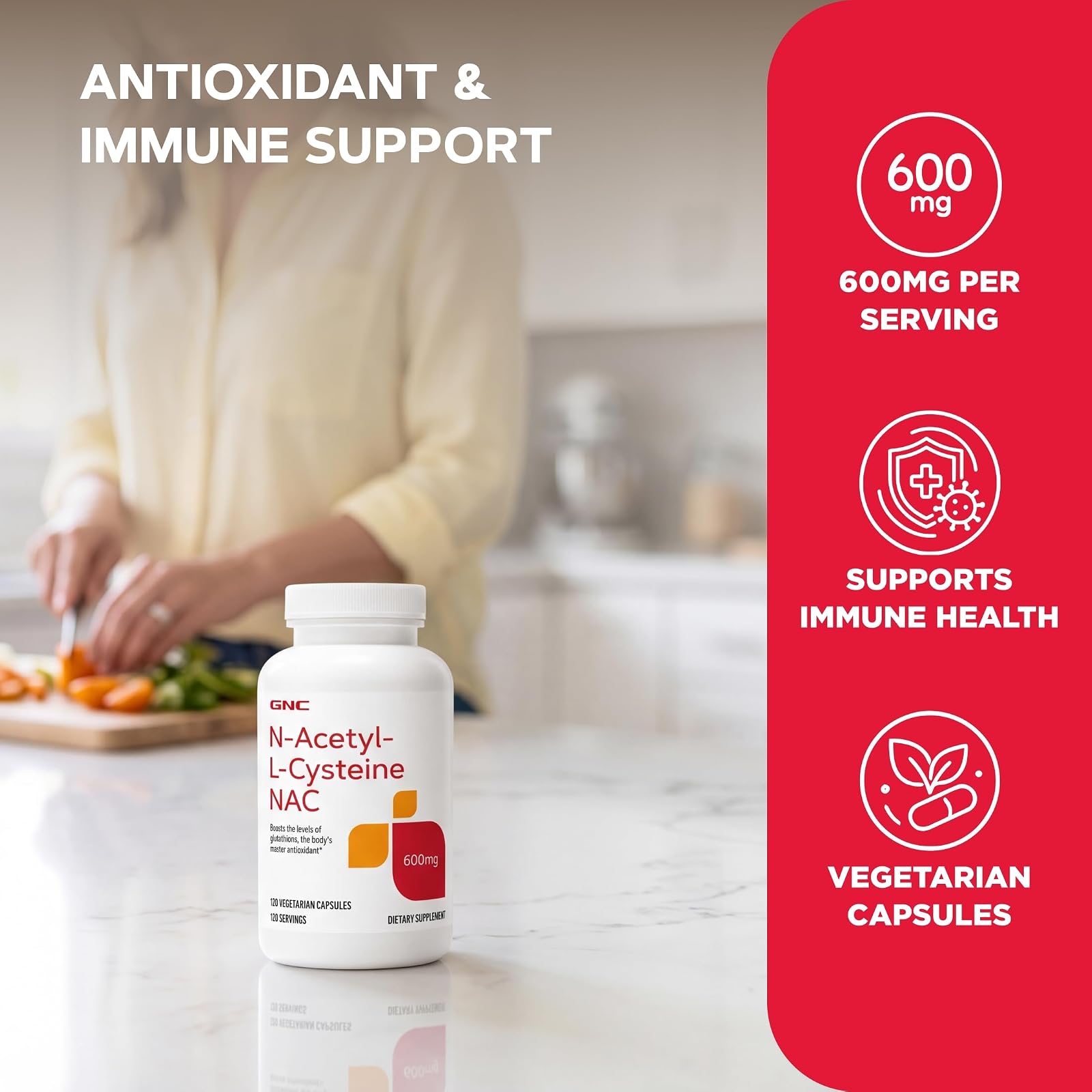 antioxidant support with N-Acetyl-L-Cysteine