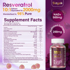 Antioxidant support with NAD gummies