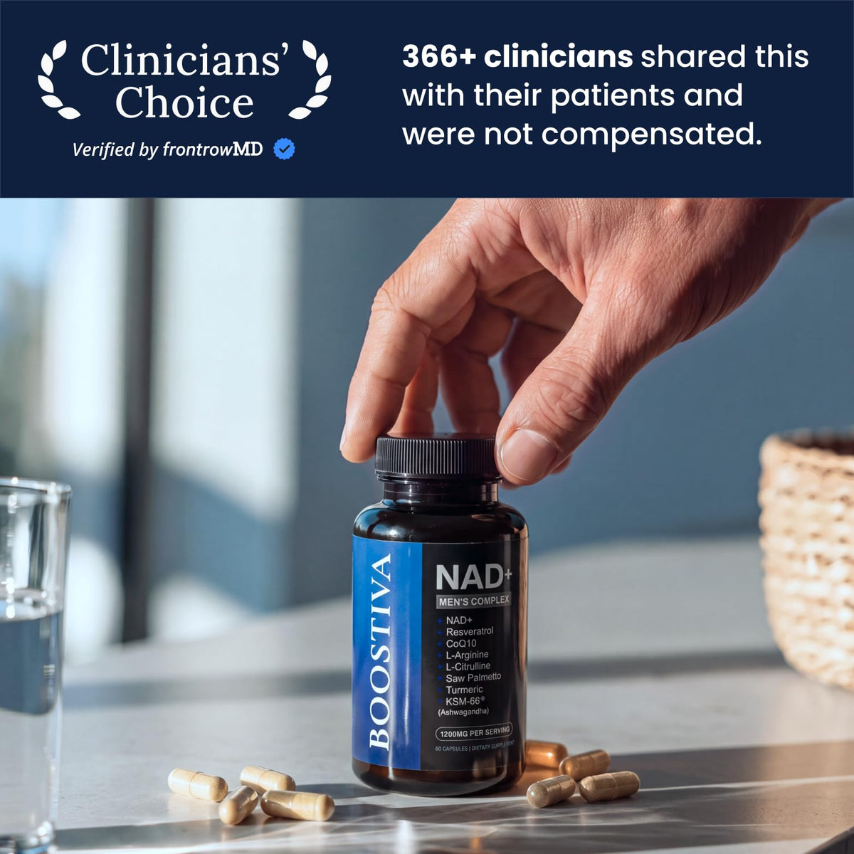 Antioxidant support with NAD+ supplement