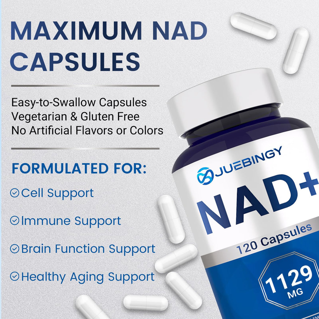 Antioxidant support with NAD+ supplement