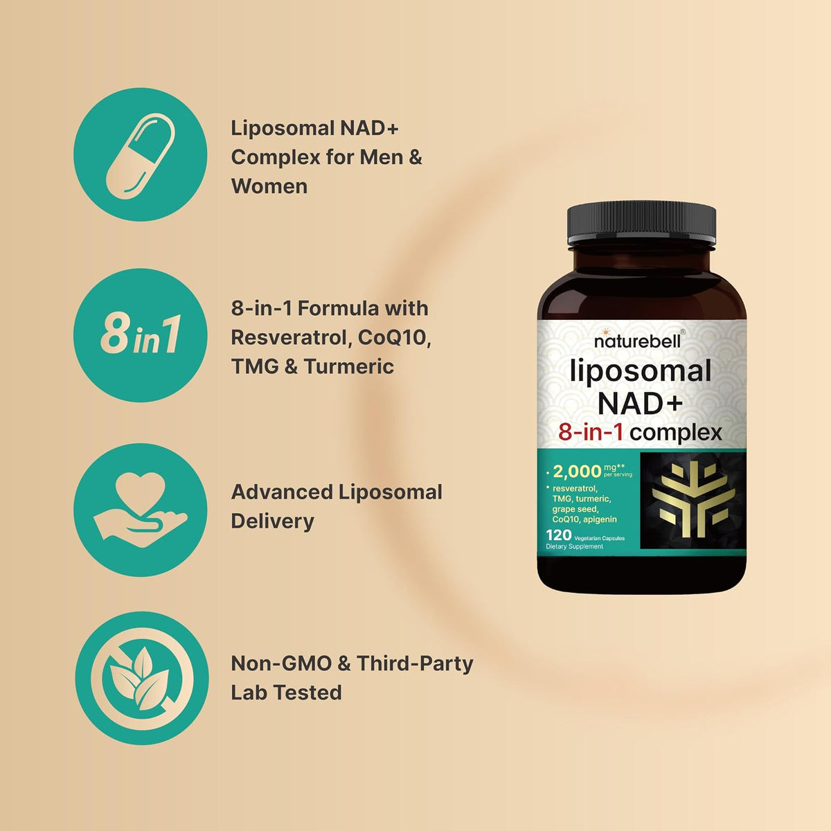 antioxidant support with NatureBell NAD+