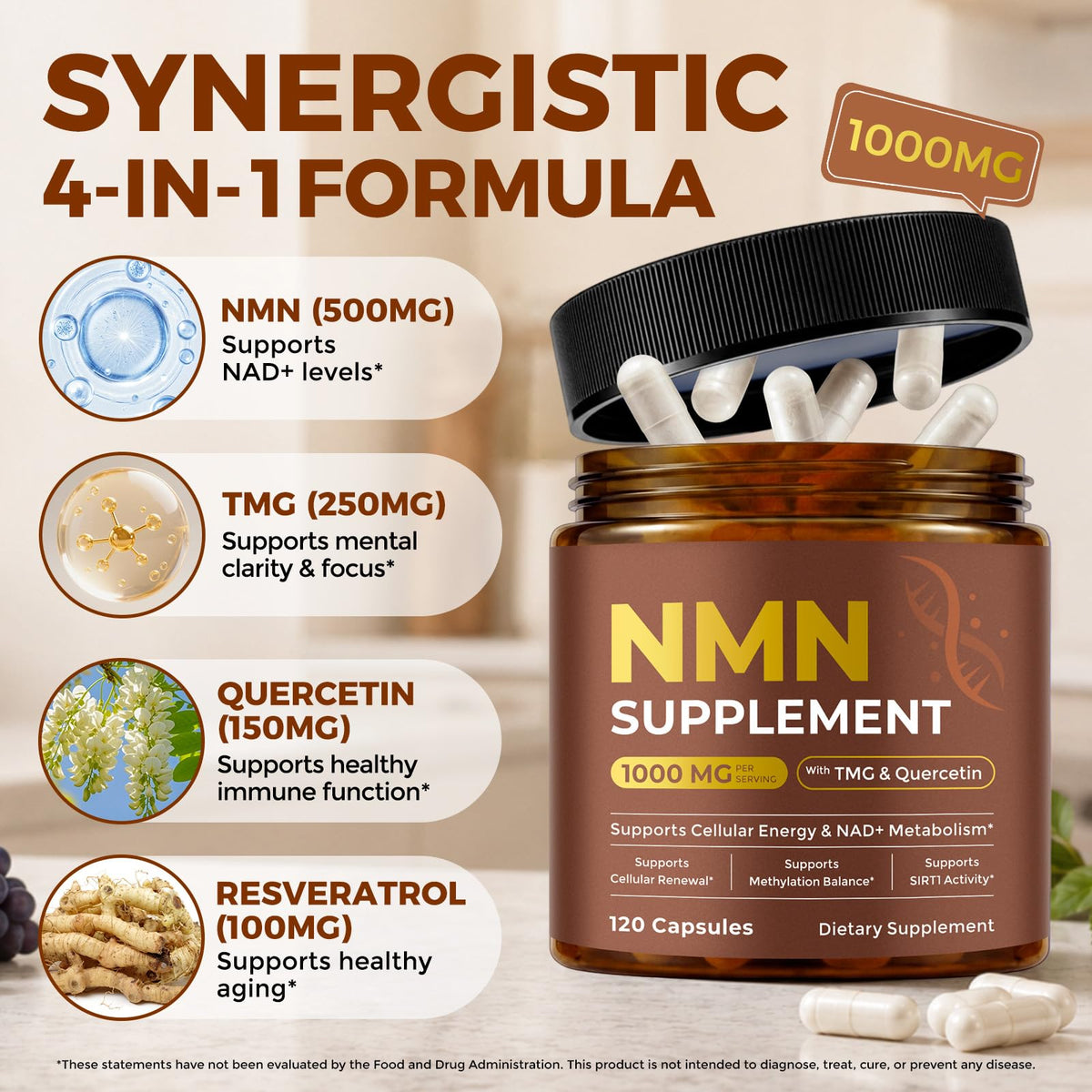 antioxidant support with NMN