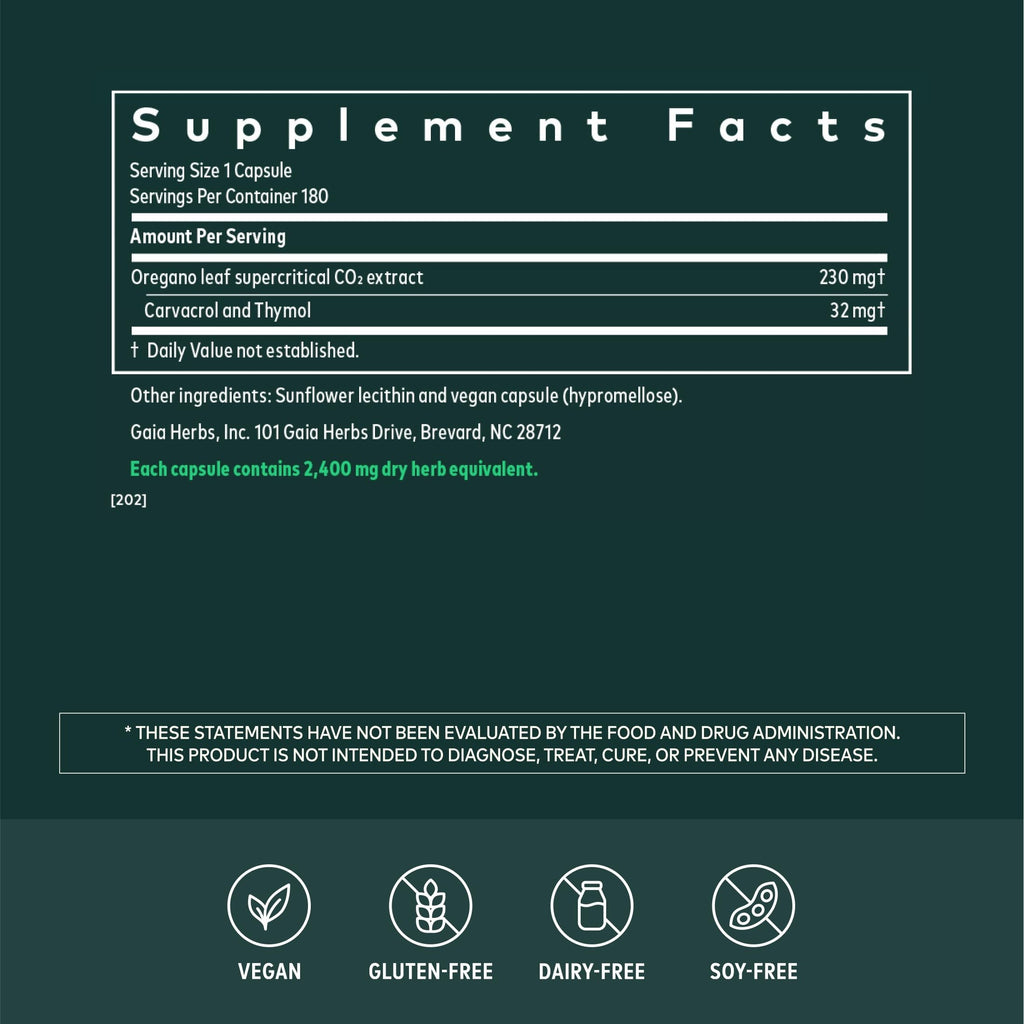 antioxidant support with oregano leaf