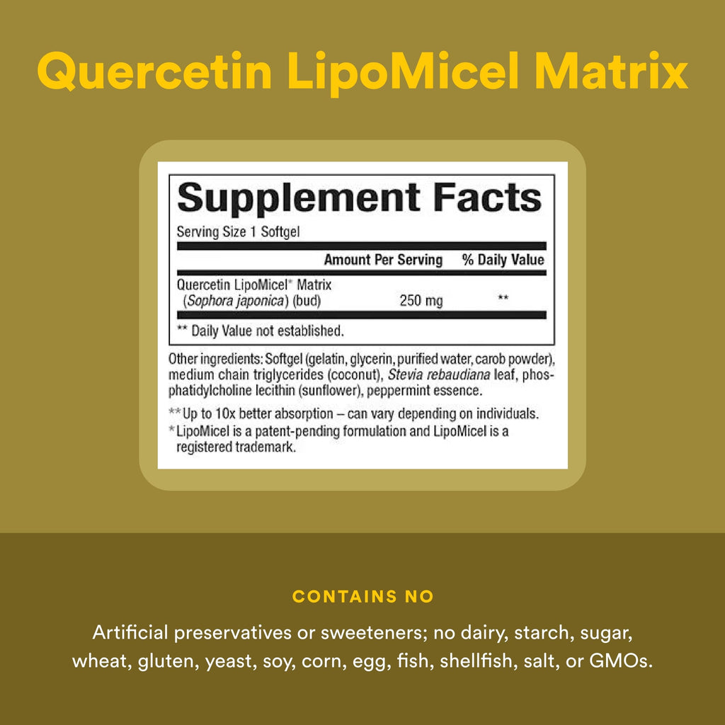 Antioxidant support with Quercetin