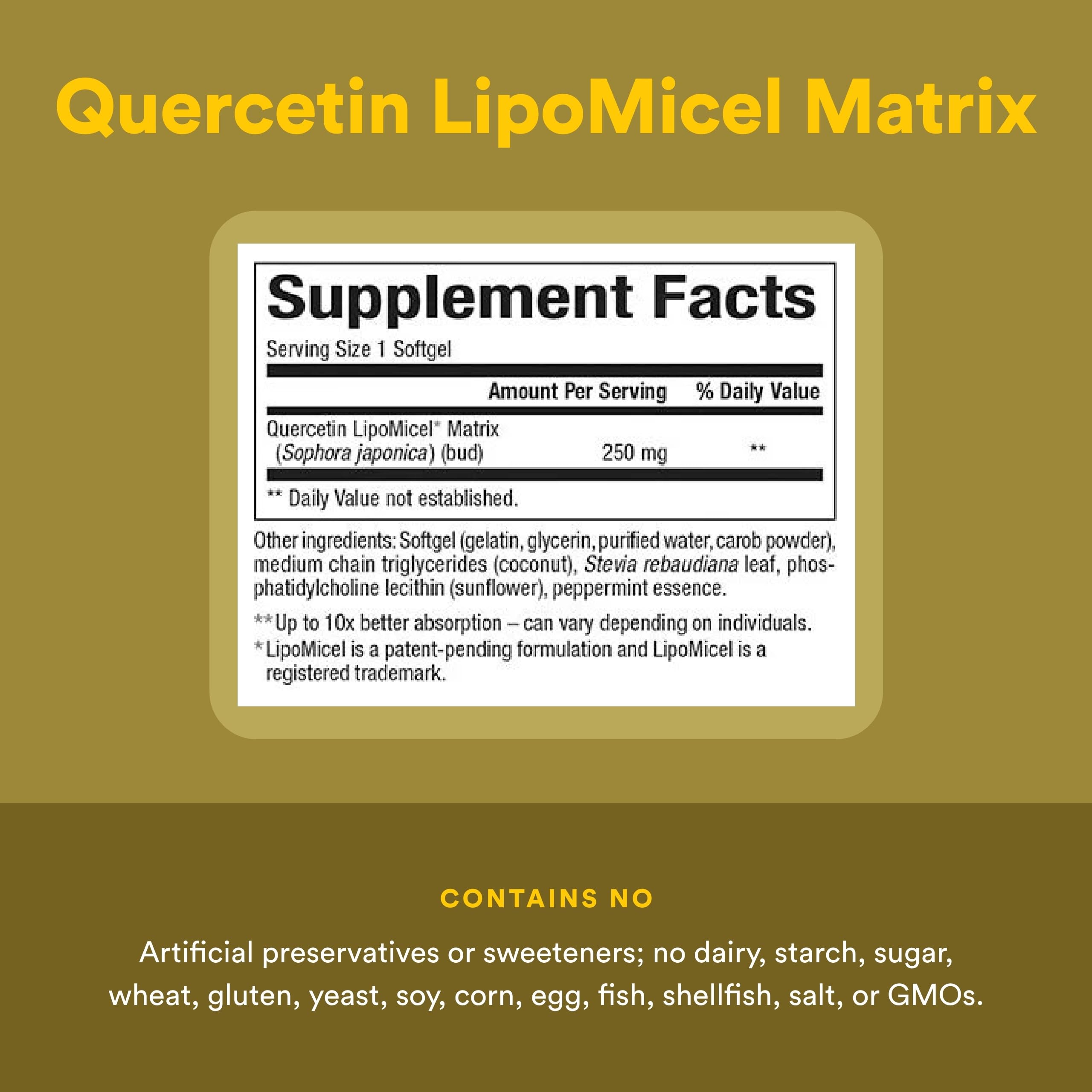 Antioxidant support with Quercetin