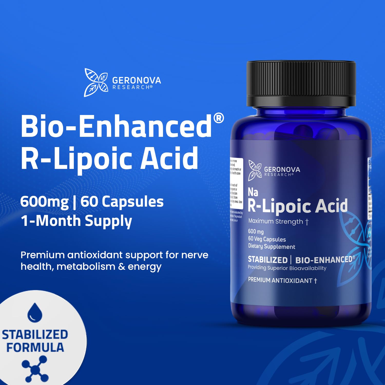 antioxidant support with R-Lipoic Acid