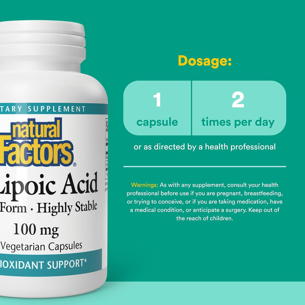 antioxidant support with R-Lipoic Acid
