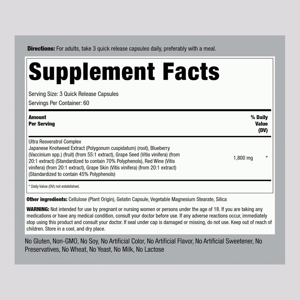 Antioxidant support with Resveratrol