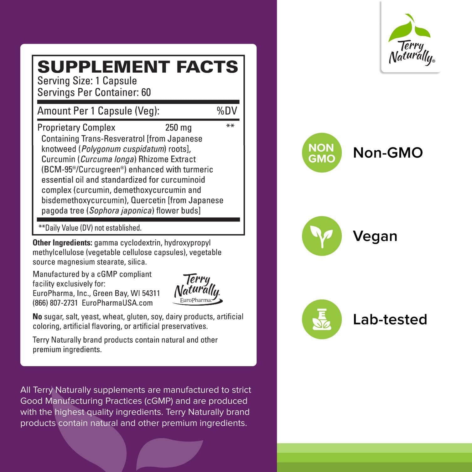 Antioxidant support with resveratrol