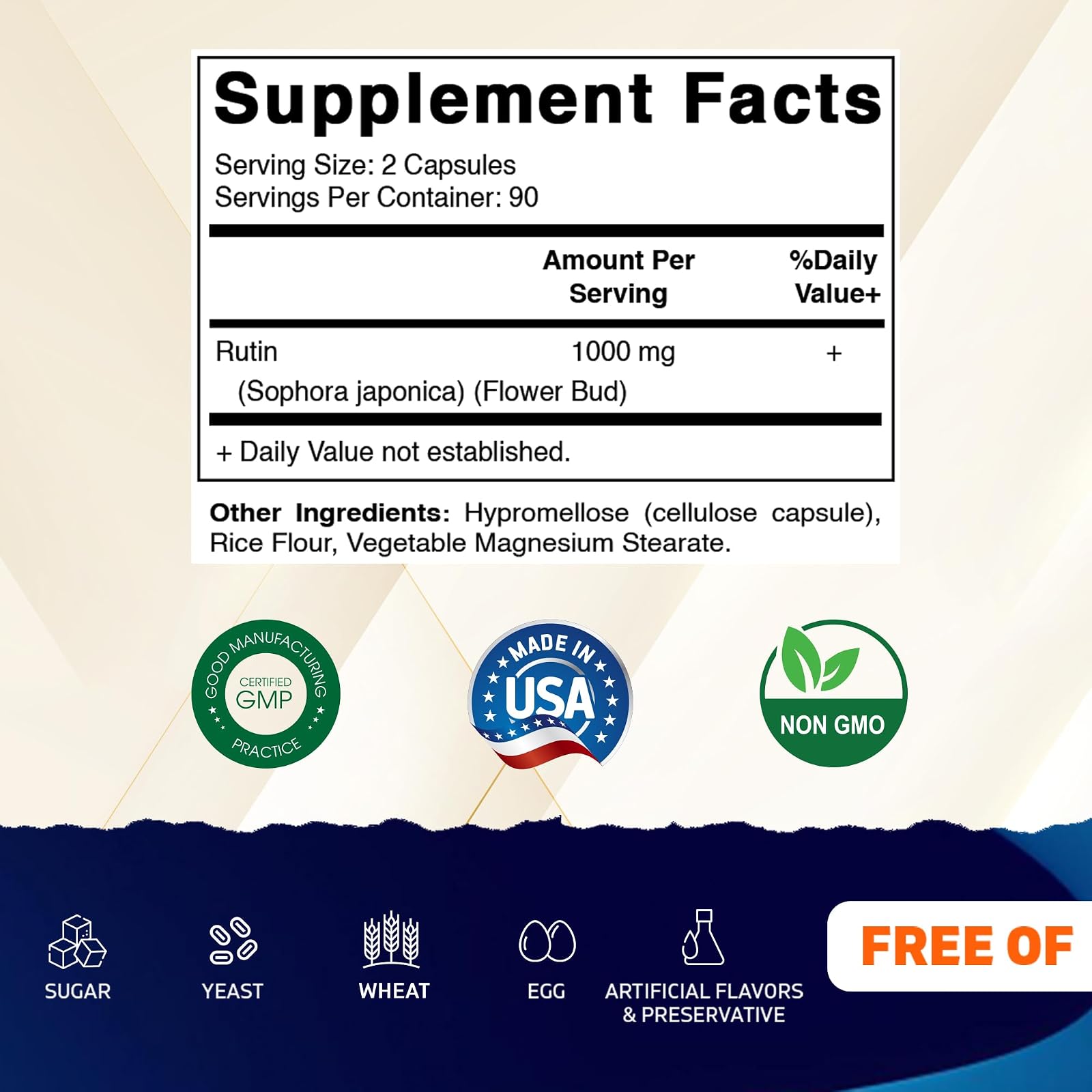 Antioxidant support with Rutin