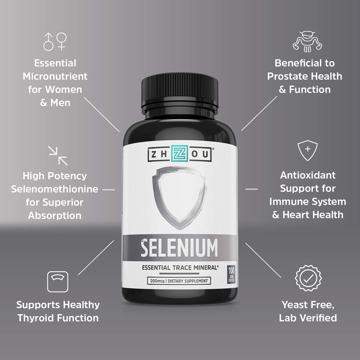 Antioxidant support with selenium