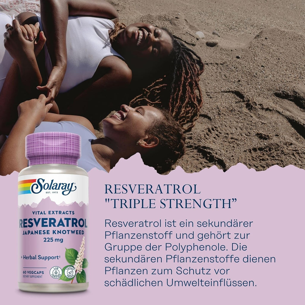 Antioxidant support with Solaray Resveratrol